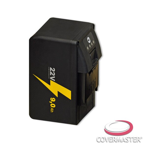 Highly resistant Li-Ion 22V battery with 9.0 Ah capacity, for long ...